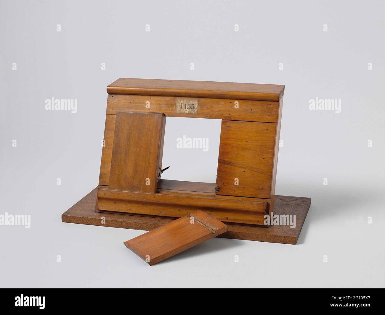 Model of A Gun Port of a Floating Battery. Model of a part of the ship ...