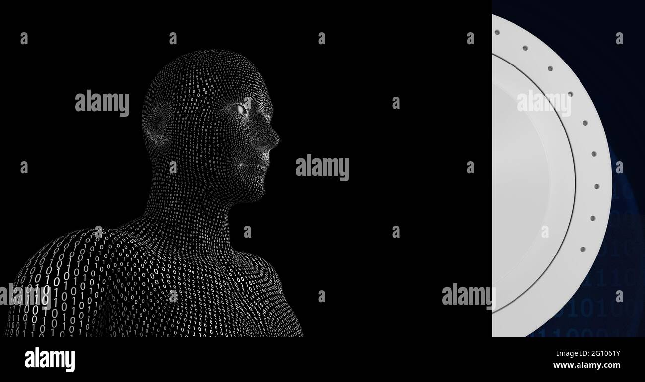 Animation scope binary coding data hi-res stock photography and images - Alamy