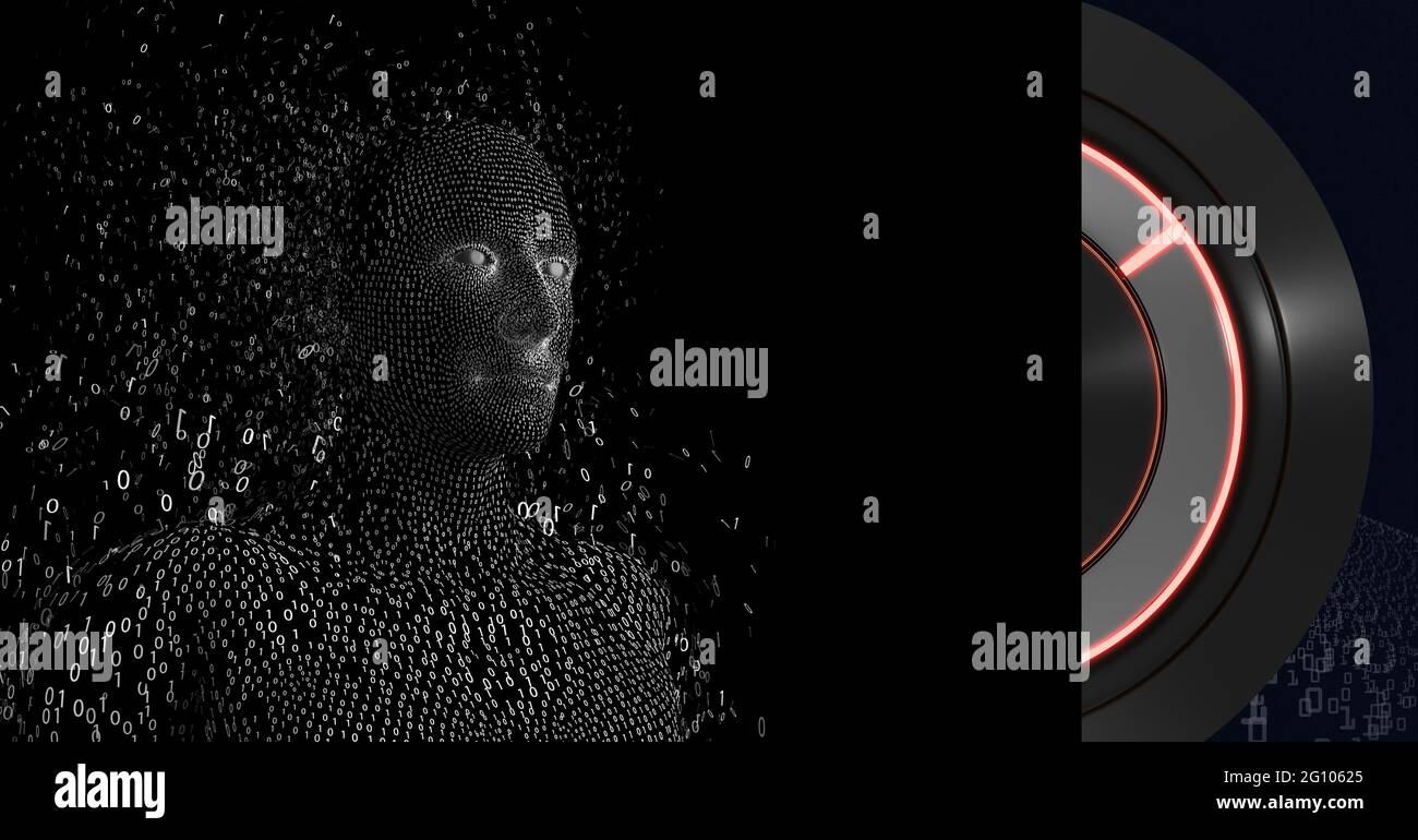 Animation scope binary coding data hi-res stock photography and images - Alamy