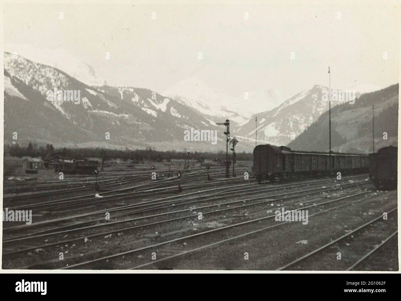 Train rails complex. Train rails complex and trains with mountains in ...