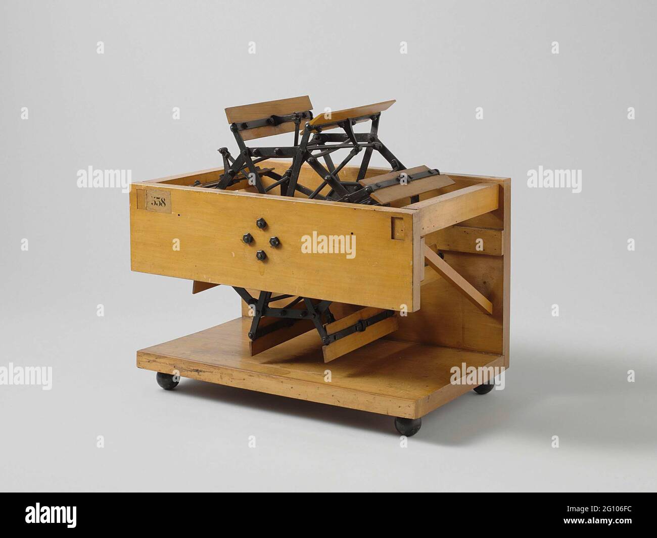 Model of A Paddle Wheel. Model of a scoop wheel (port) with eight ...
