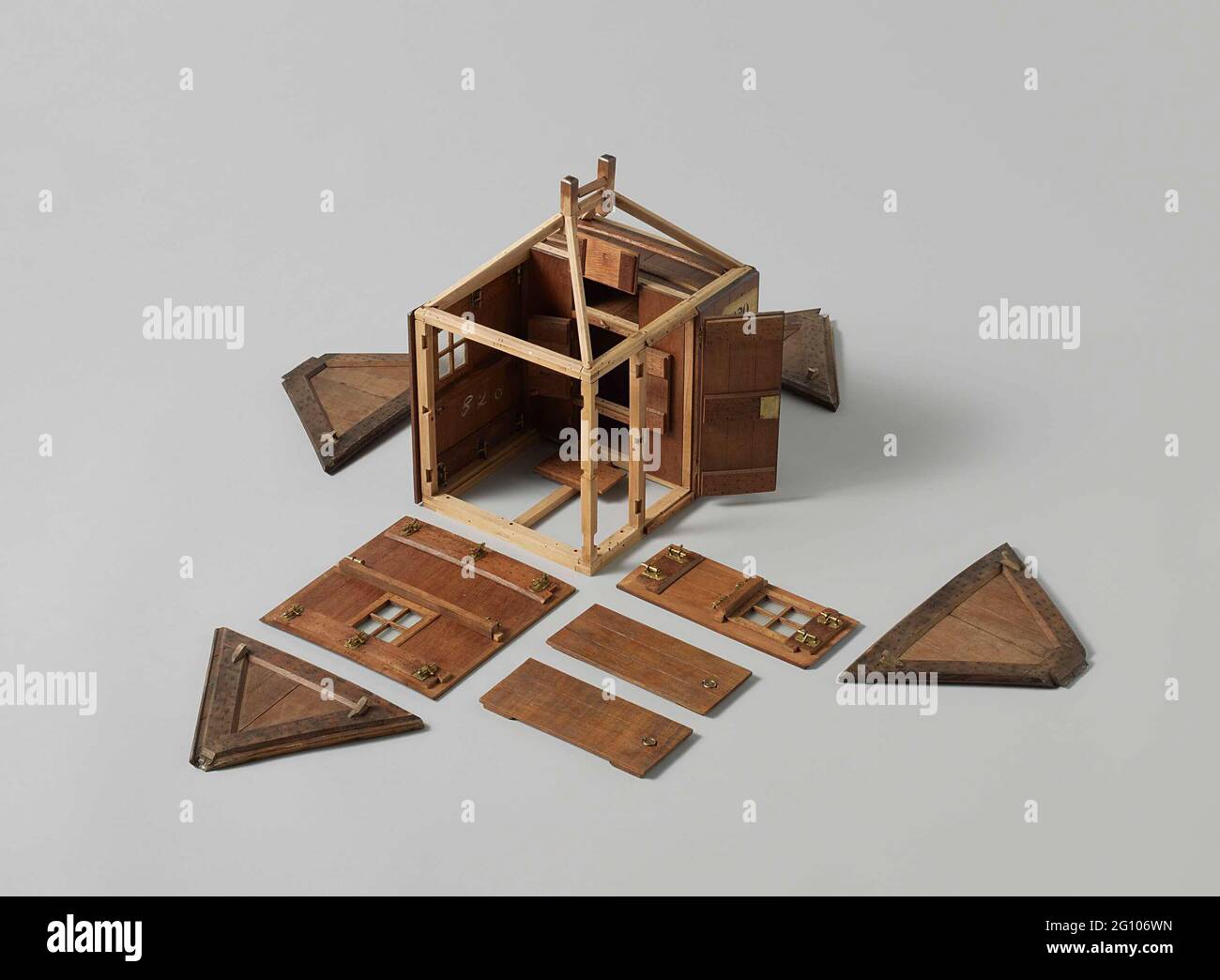 Model of a Cabin for Telegraph Personnel. Model of a signaling house ...