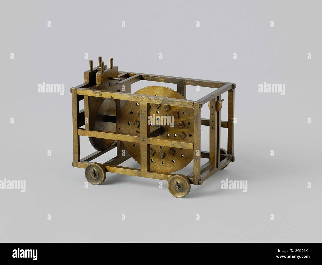 Model of A Cart for Rope Making. Cart for the rope, consisting of a ...