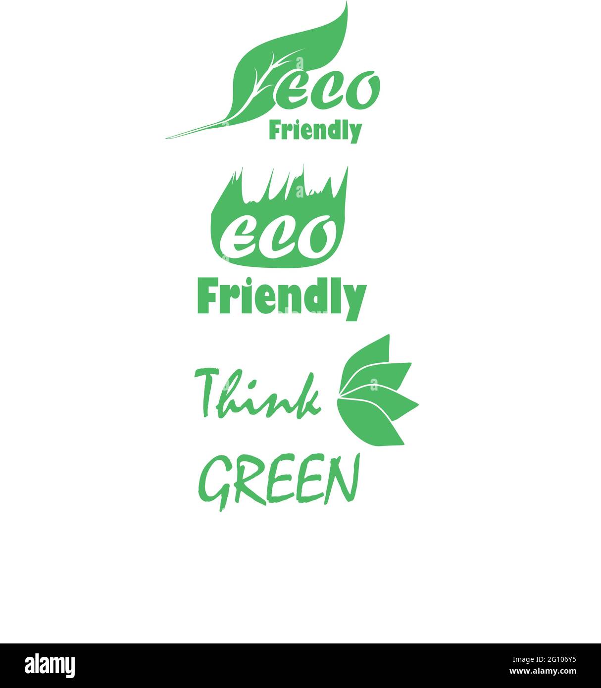 ECO logos, and think green logo. Colored vector Stock Vector Image ... ECO logos, and think green logo. Colored vector Stock Vector Image ...