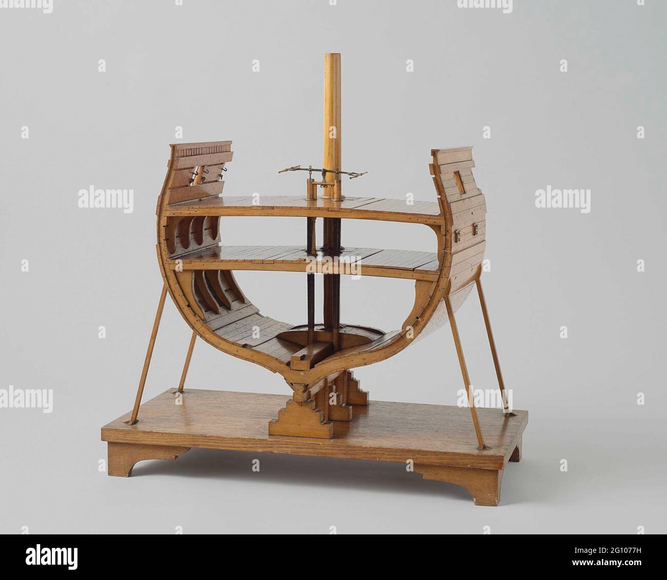 Model Of The Cross Section Of A Ship, With Pumps. Cross section of a ...