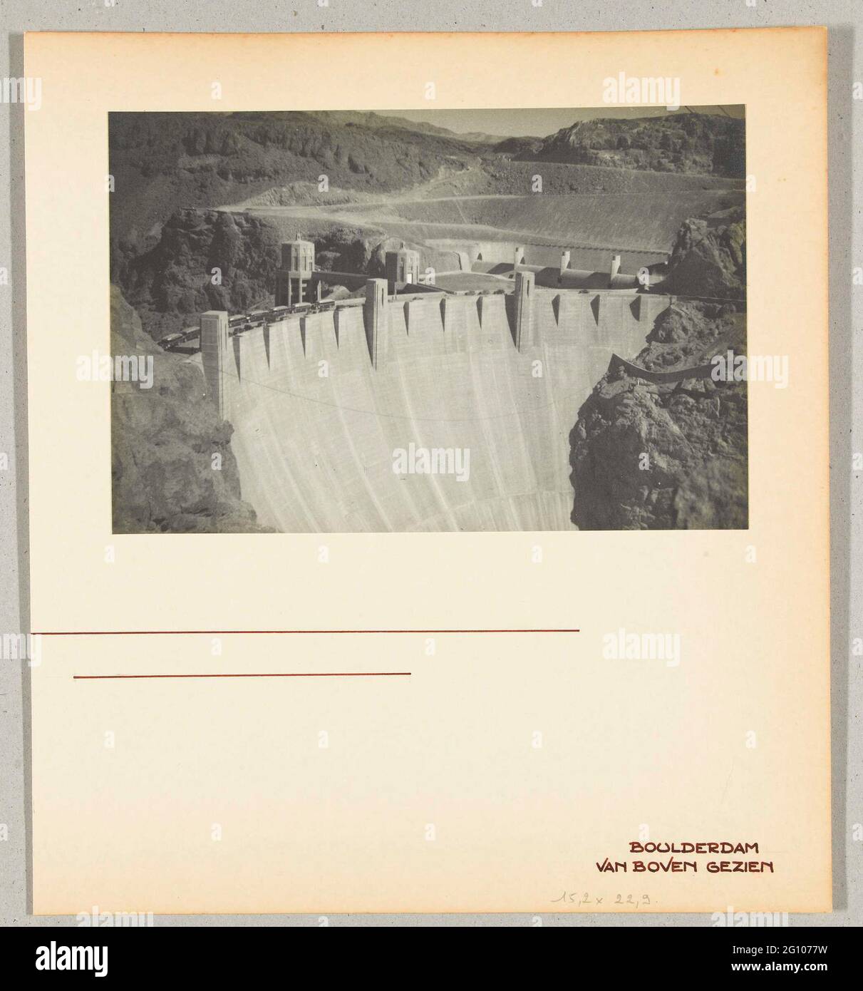 Boulder Dam, Arizona / Nevada, United States; Boulder Dam seen from ...