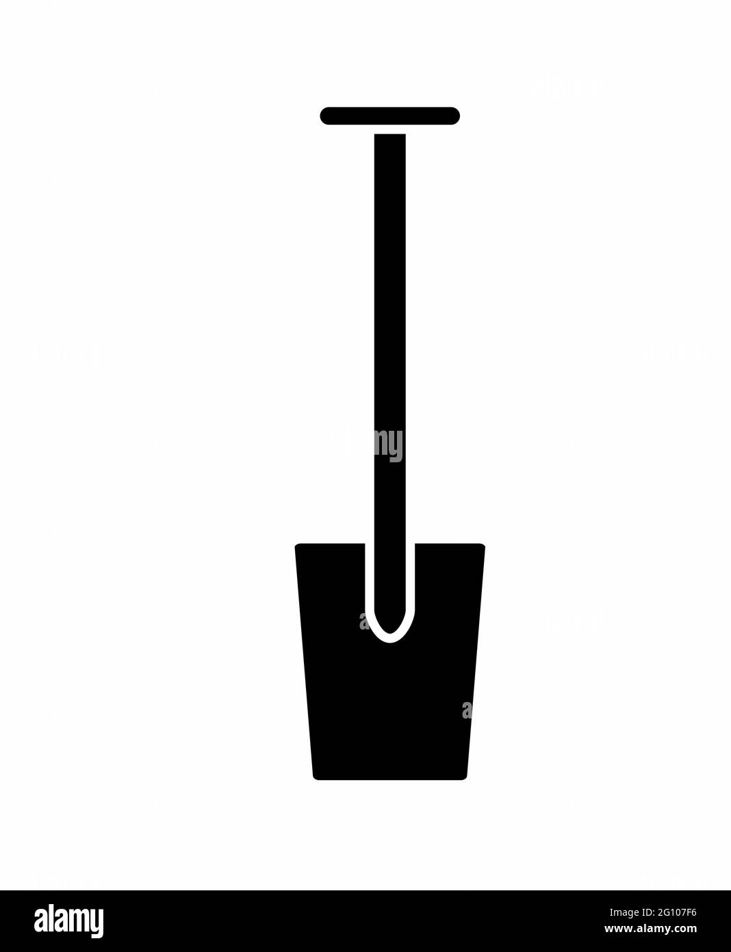 Shovel logo vector perfect as a banner, sign or indication for a store ...