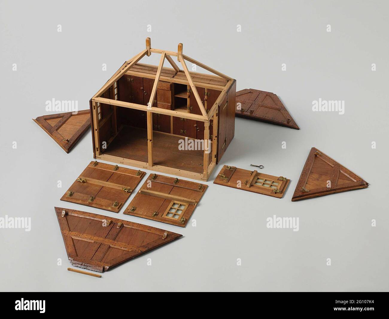 Model of a Cabin for Telegraph Personnel. Model of a signaling house ...