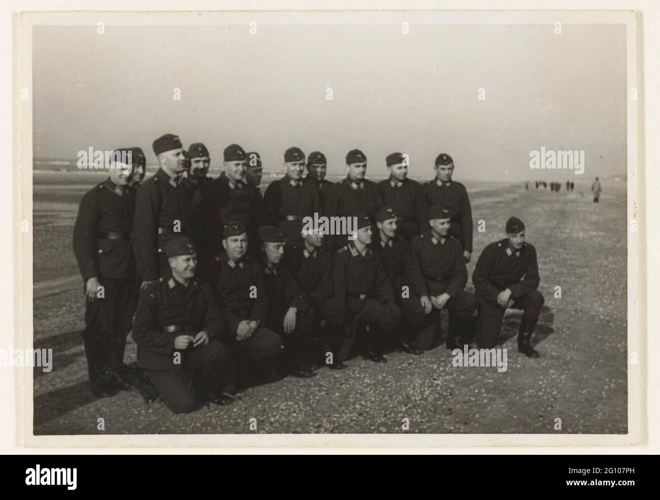 German Luftwaffe soldiers on the coast. German Luftwaffe soldiers ...