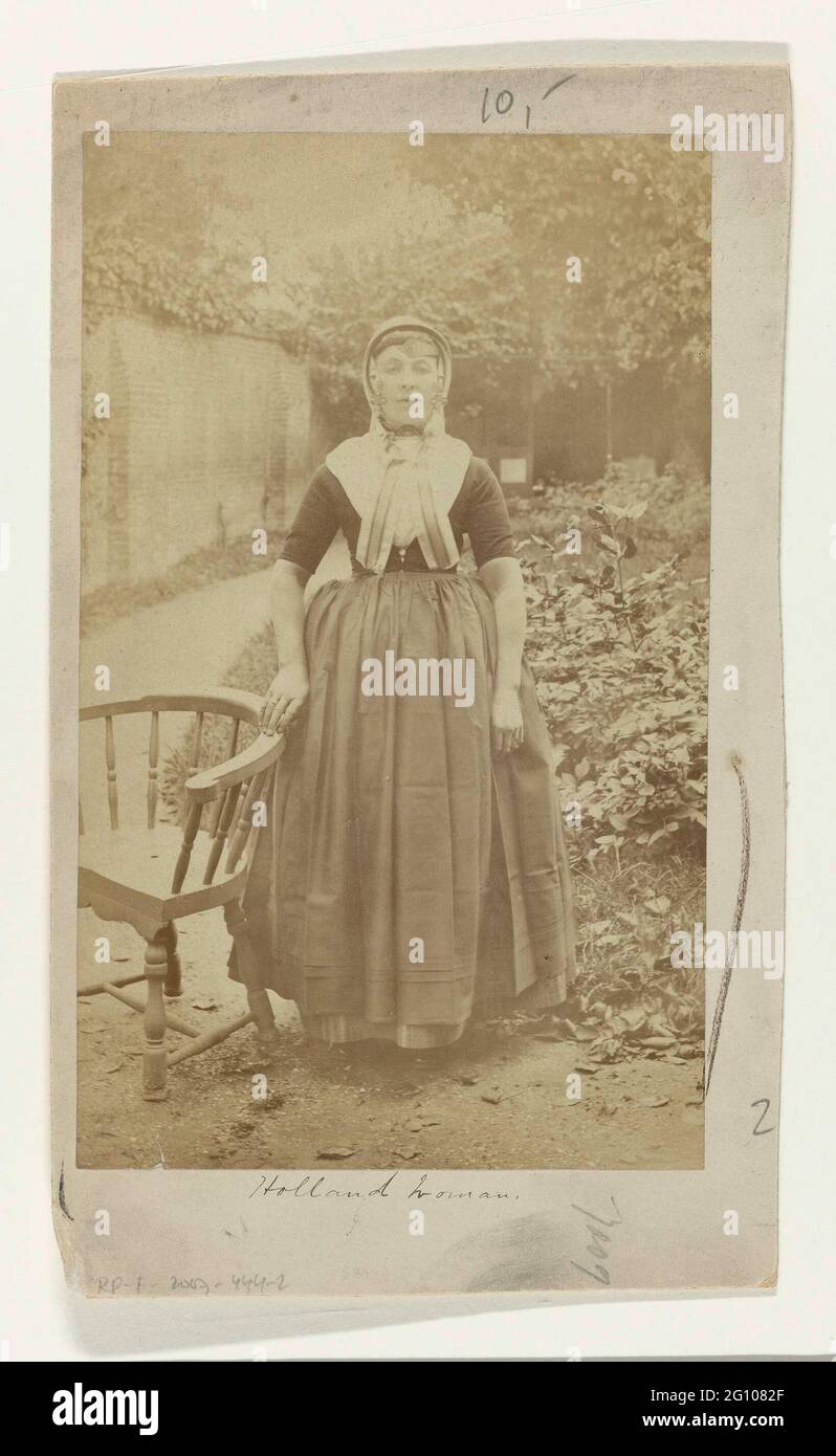 Woman in traditional costume. A young woman in dress of the Zeeland ...