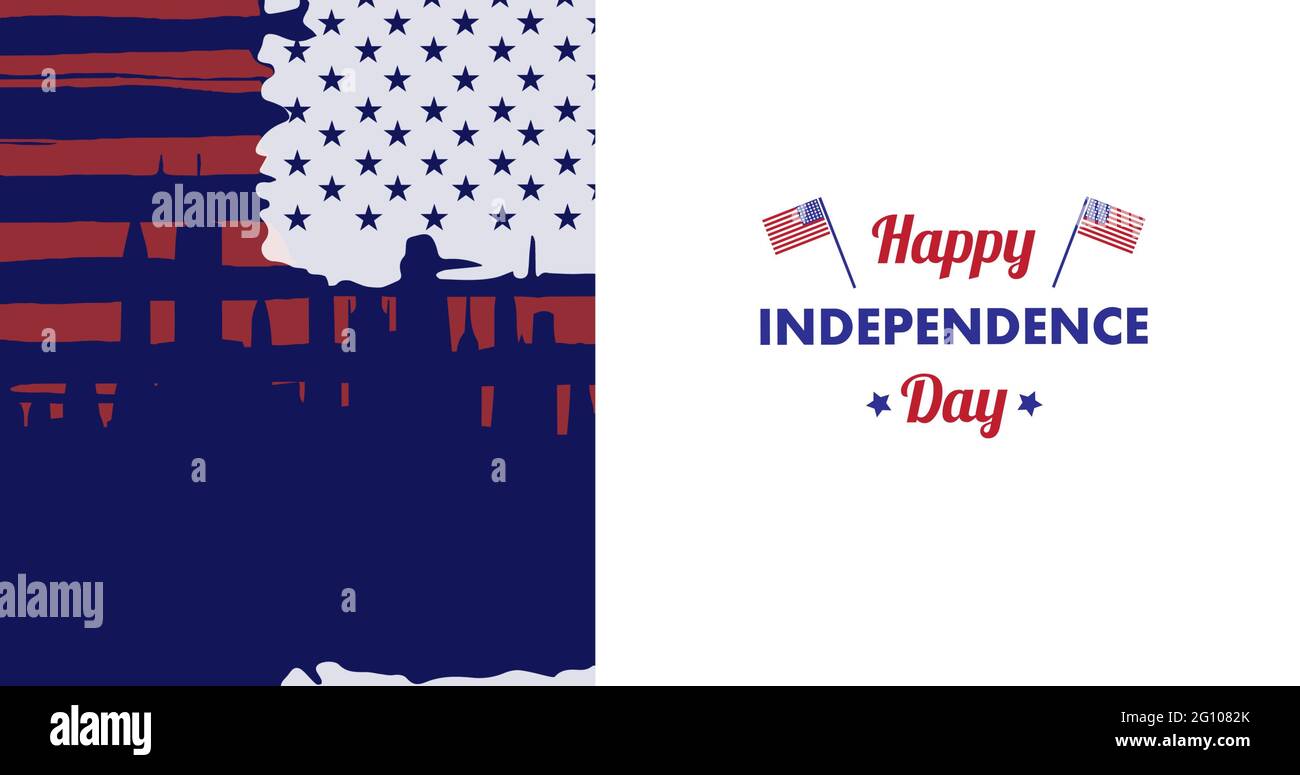 Digital animation independence day text hi-res stock photography and ...