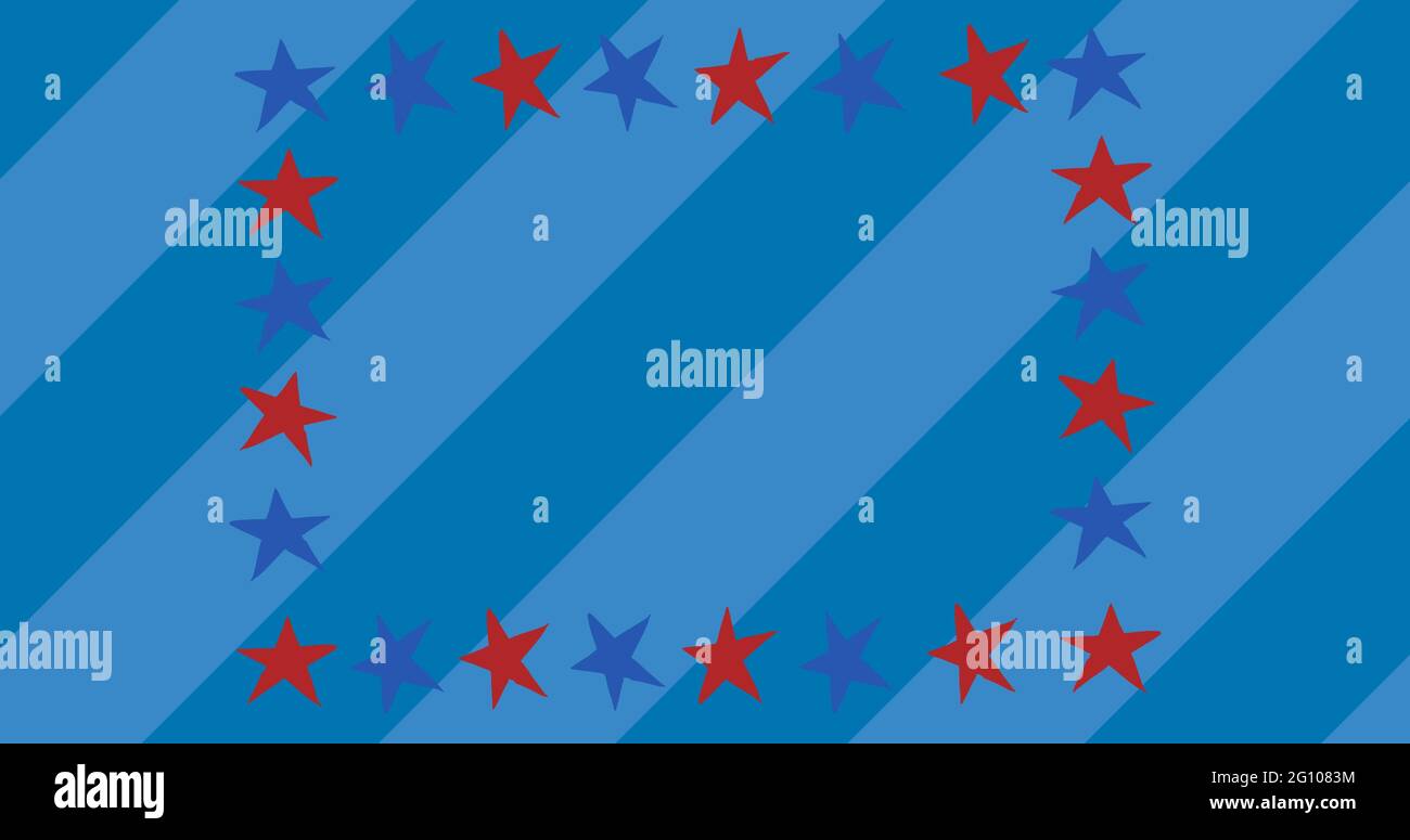 Animation american flag blue stars hi-res stock photography and images ...