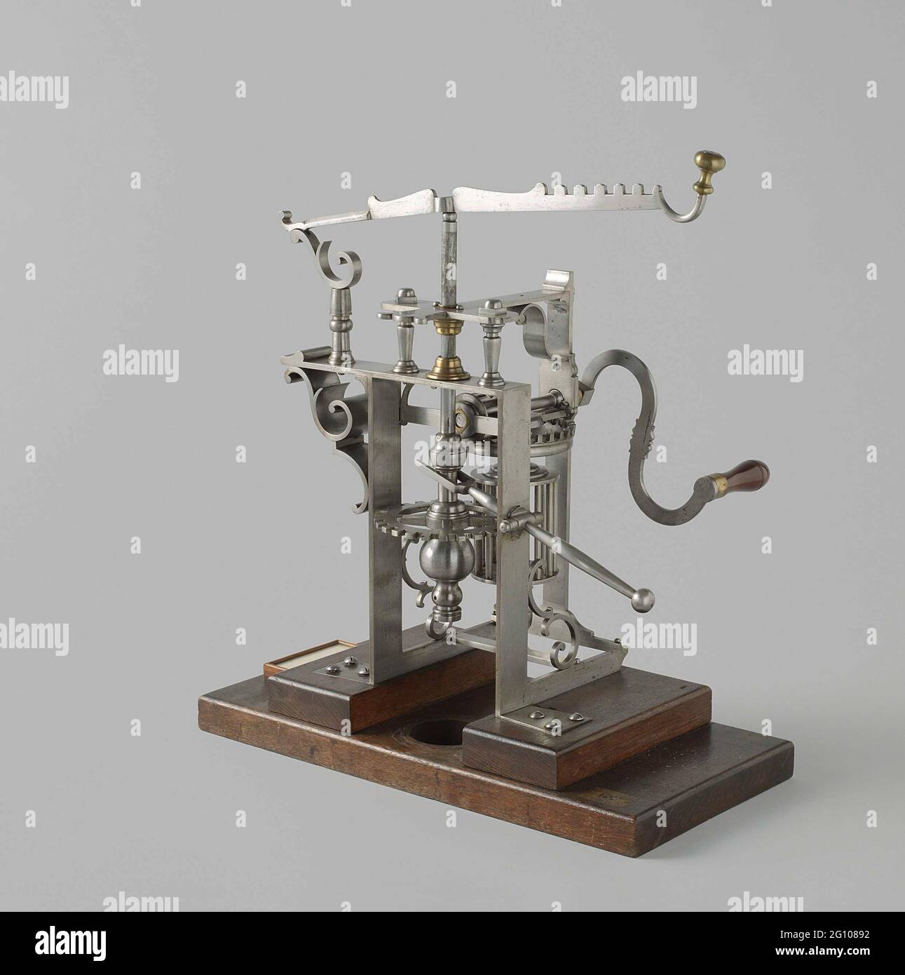 Drilling apparatus for metal. Beautiful ornamented drill stand on ...