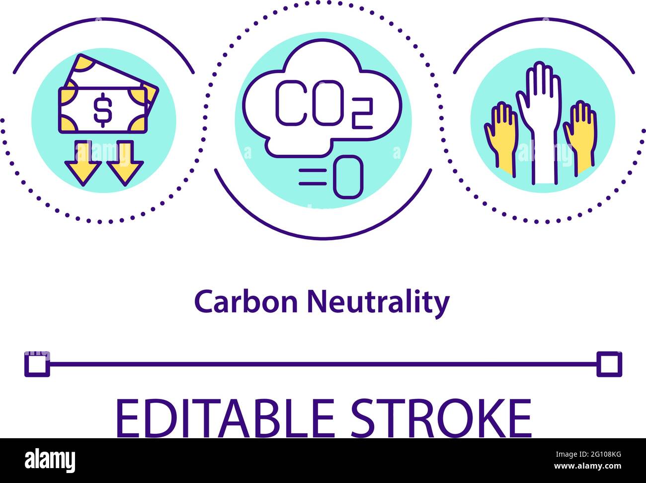 Net zero carbon concept Cut Out Stock Images & Pictures - Alamy