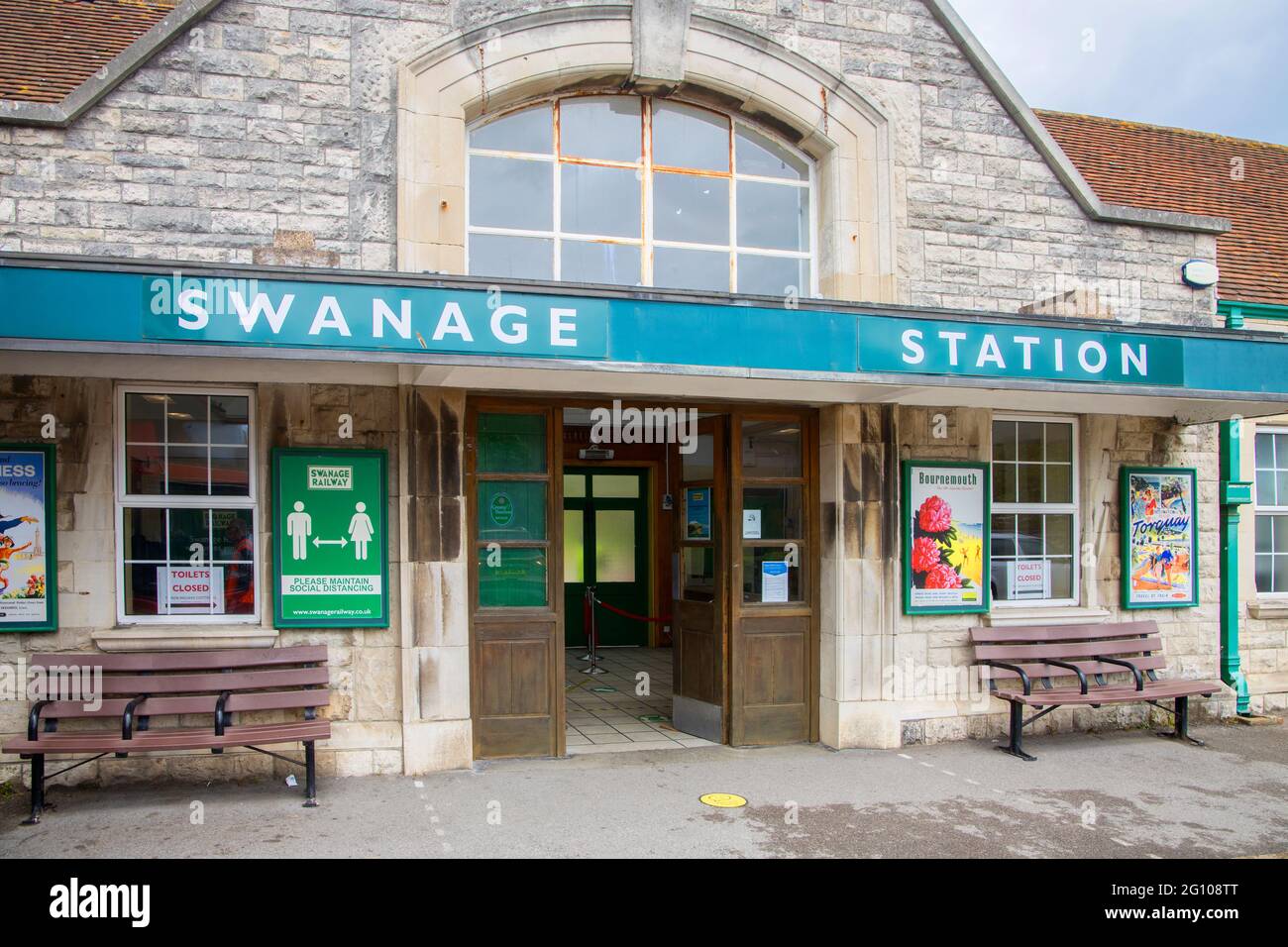 swanage railway station and heritage railway at swanage on the dorset ...