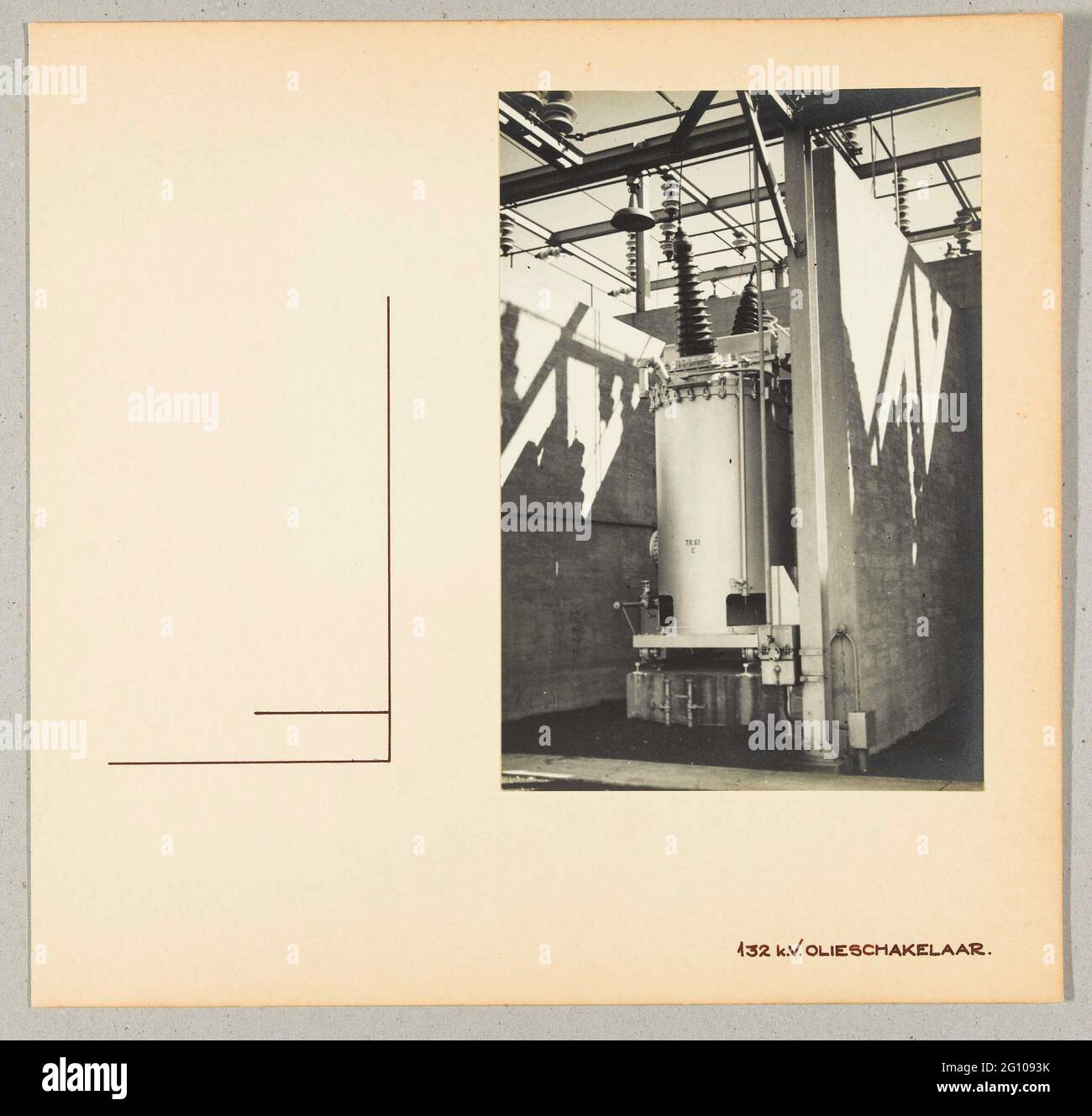 An oil switch in an electricity plant at unknown location in the United ...