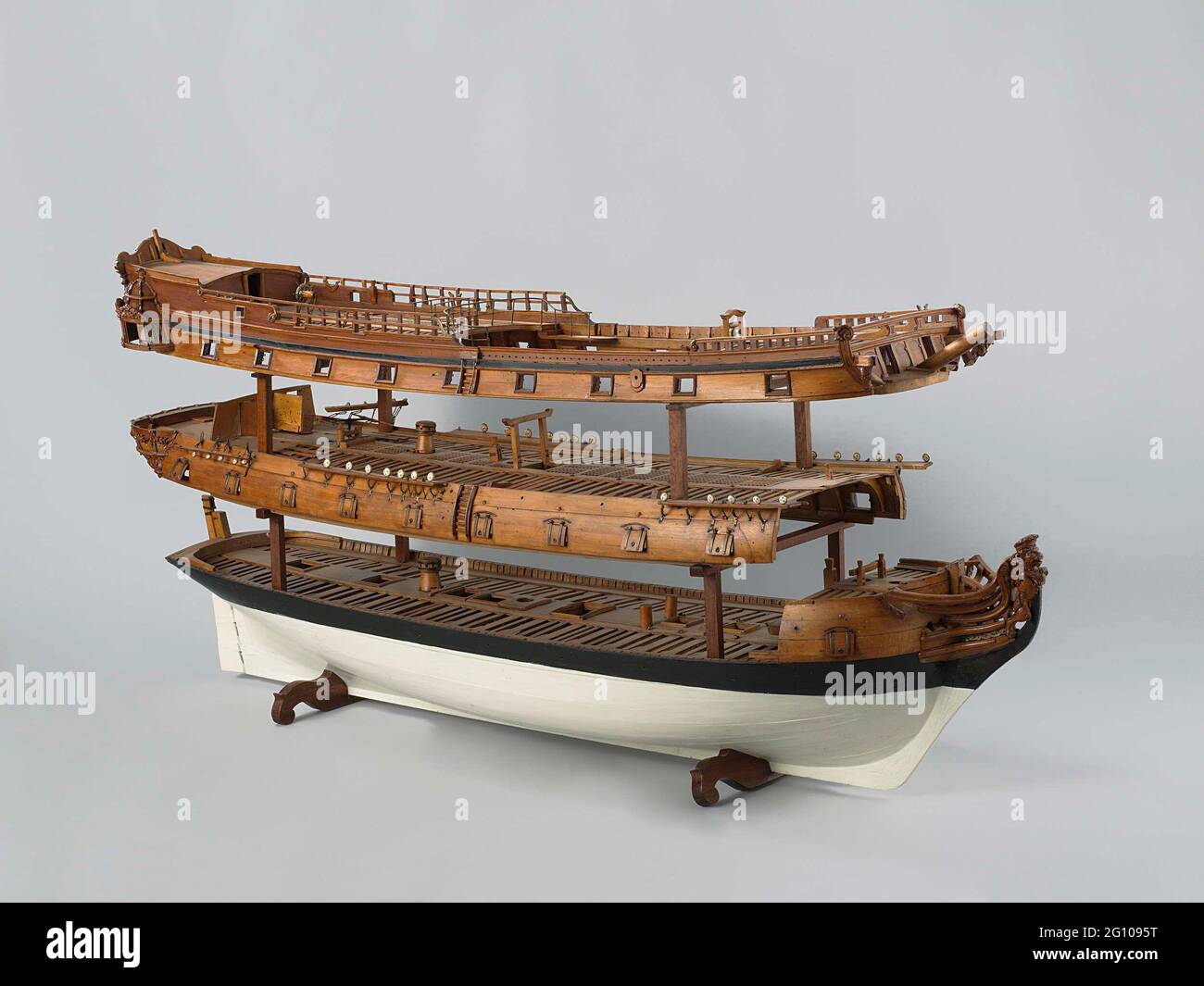 Model of a 40-gun warship. In the early 18th century the Amsterdam ...