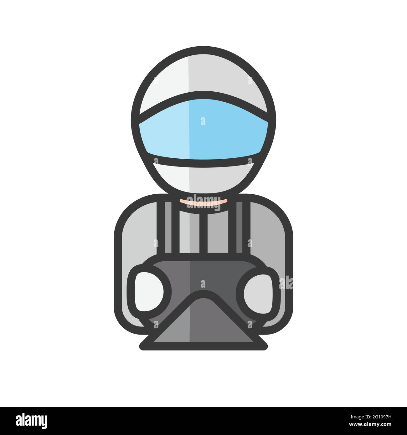 Car racing driver avatar. Profile user, person. People icon. Isolated ...
