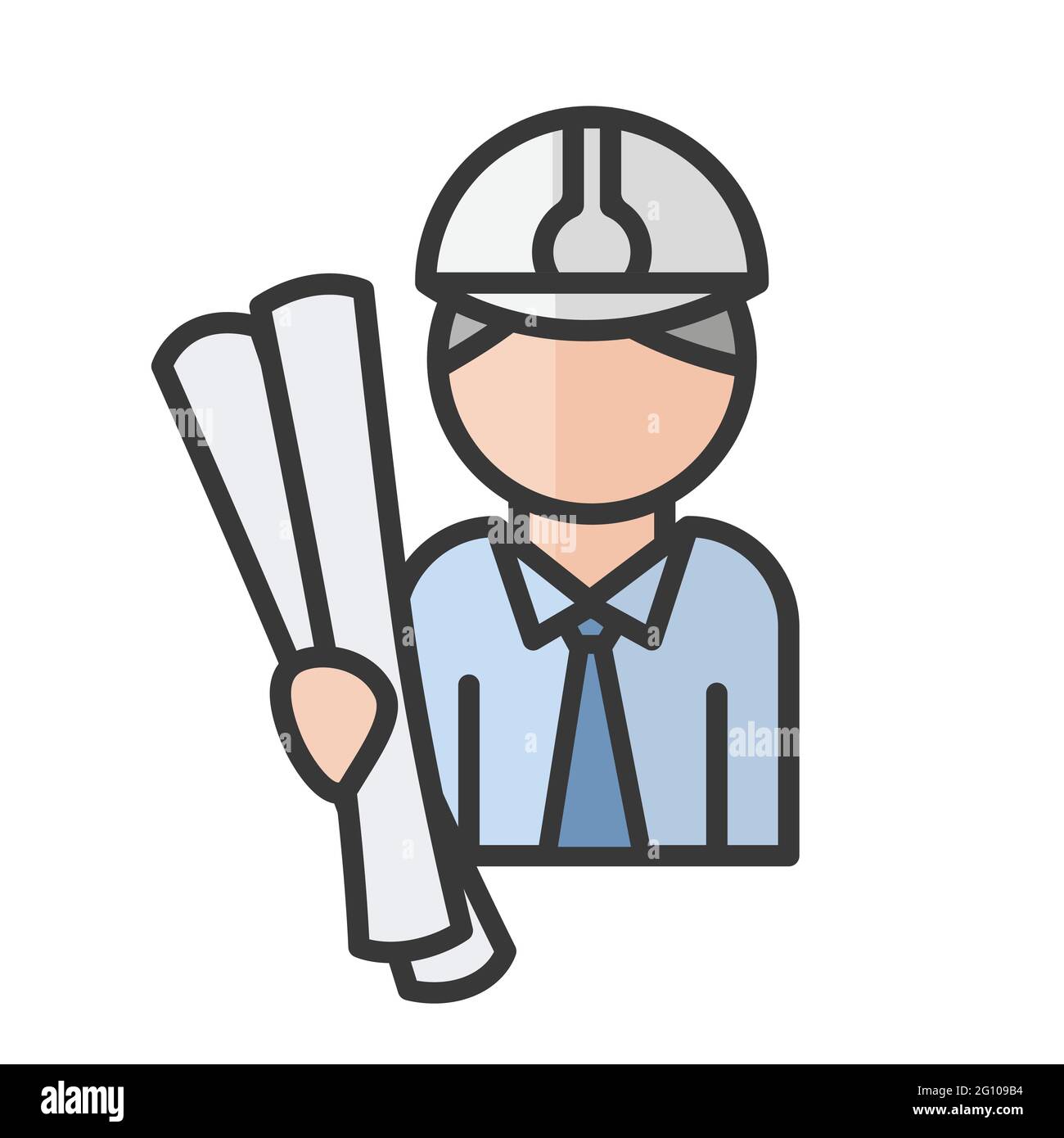 Male architect avatar. Design and planning services character. Profile ...