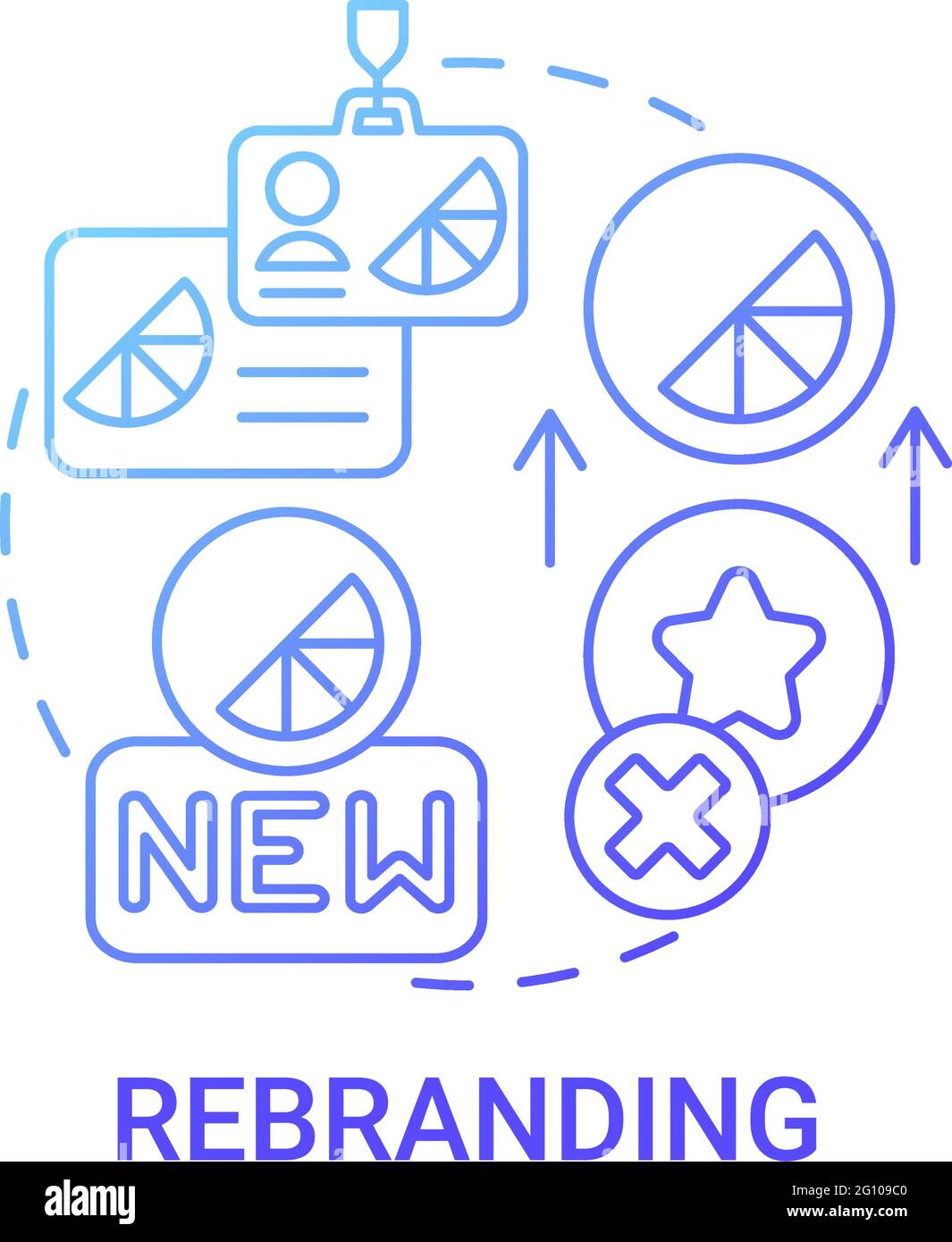 Rebranding concept icon Stock Vector Image & Art - Alamy