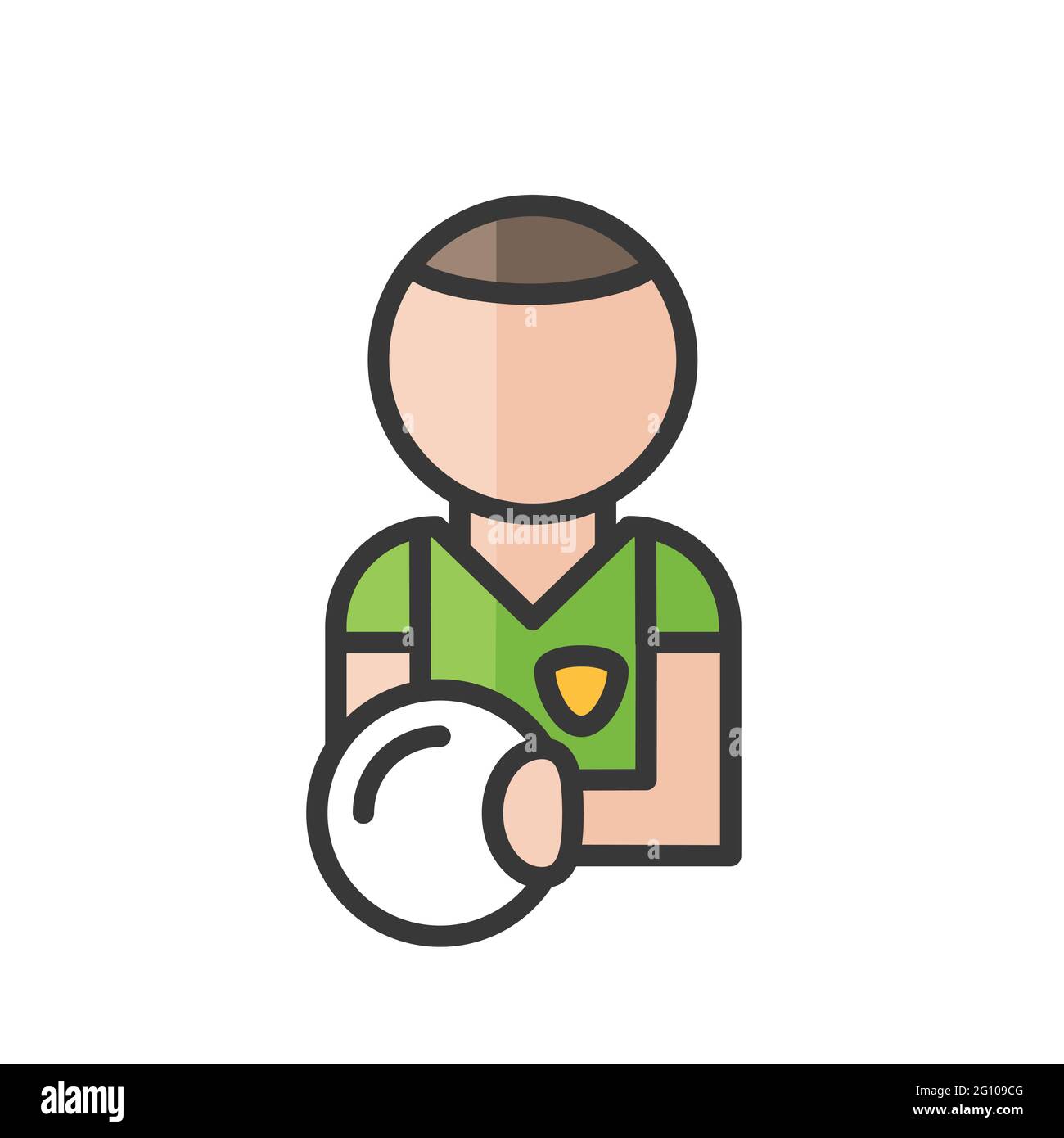 Male soccer player avatar. Man playing sport character. Profile user ...