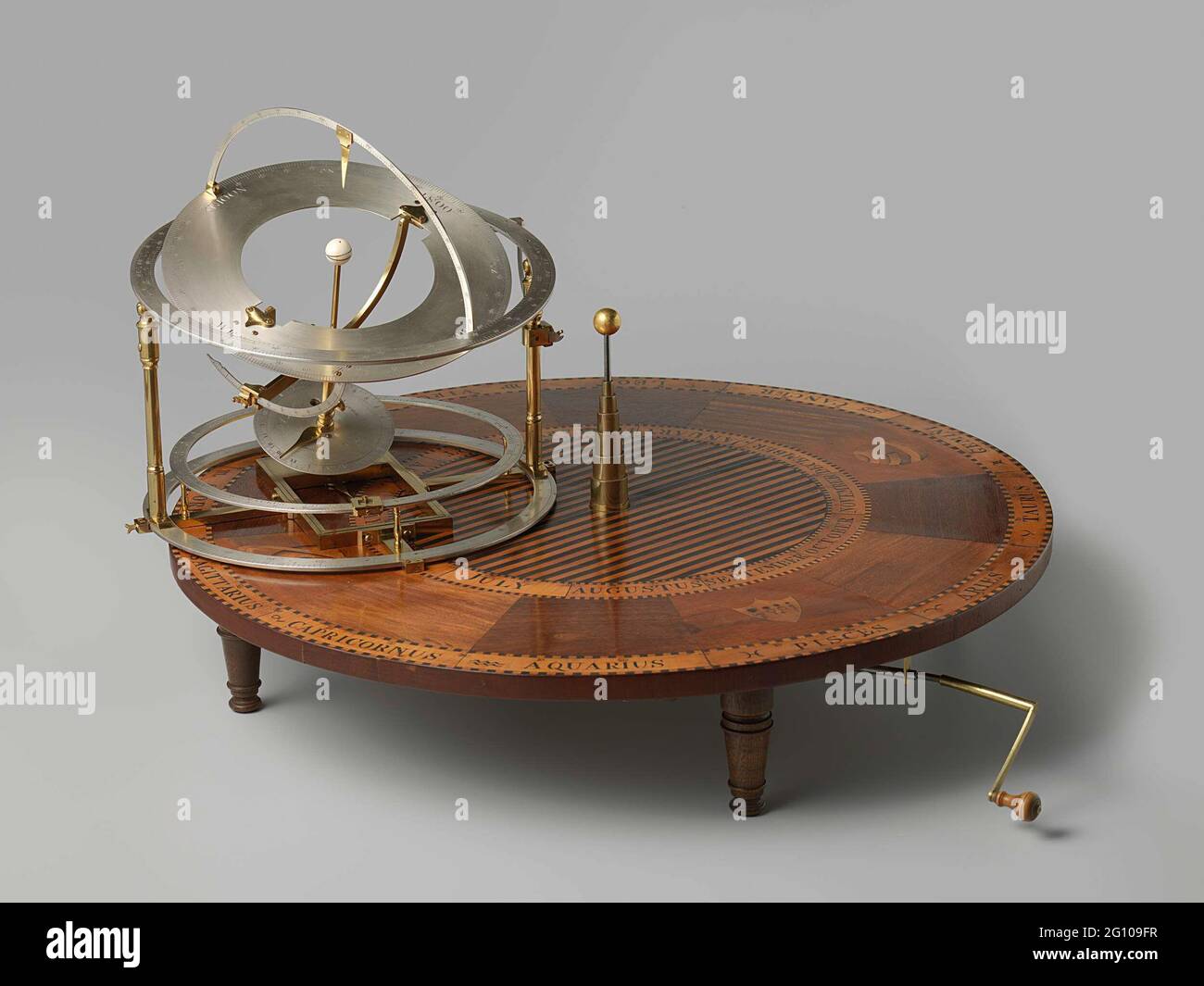 The rings system, part of the planetarium, Tellurium, Lunarium. Device ...