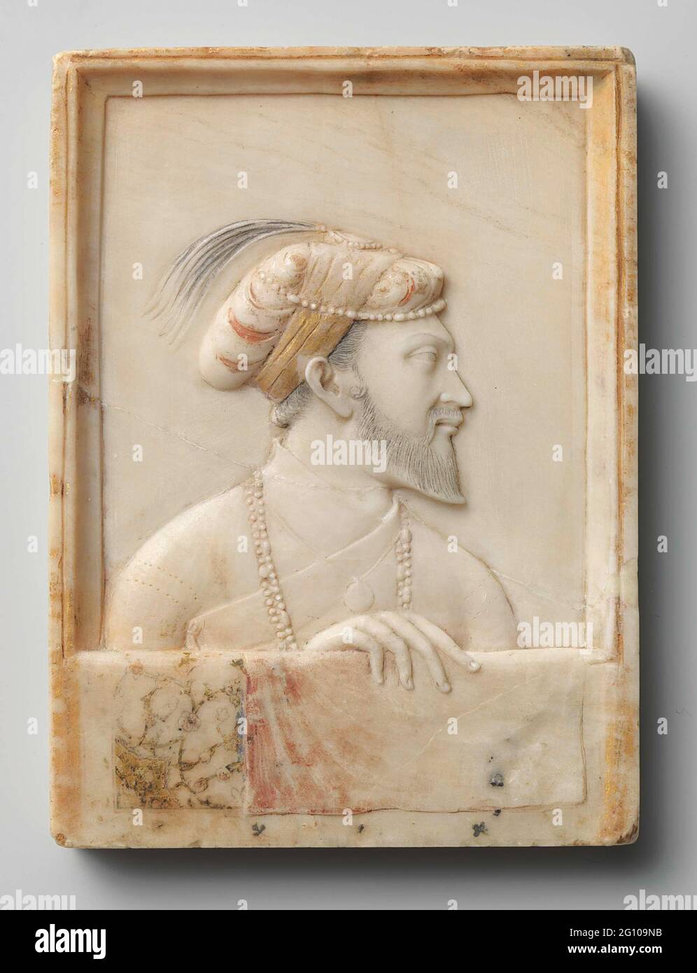 Portrait of Sjah Jahan. This rare, exotic portrait depicts the Indian ...