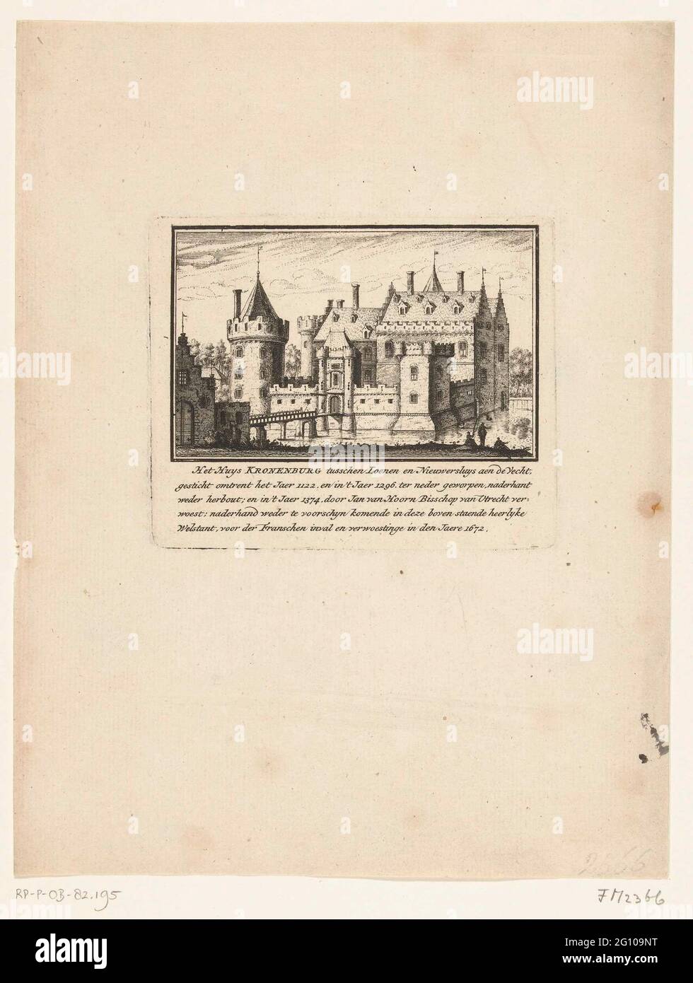 The Kronenburg Castle in Welfare; The Huys Kronenburg between Loenen ...