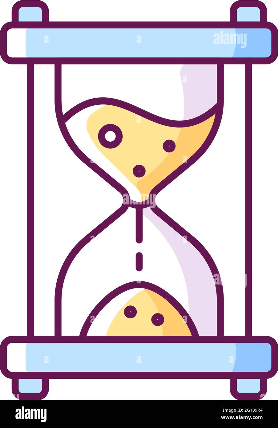 Hour glass RGB color icon Stock Vector Image & Art - Alamy