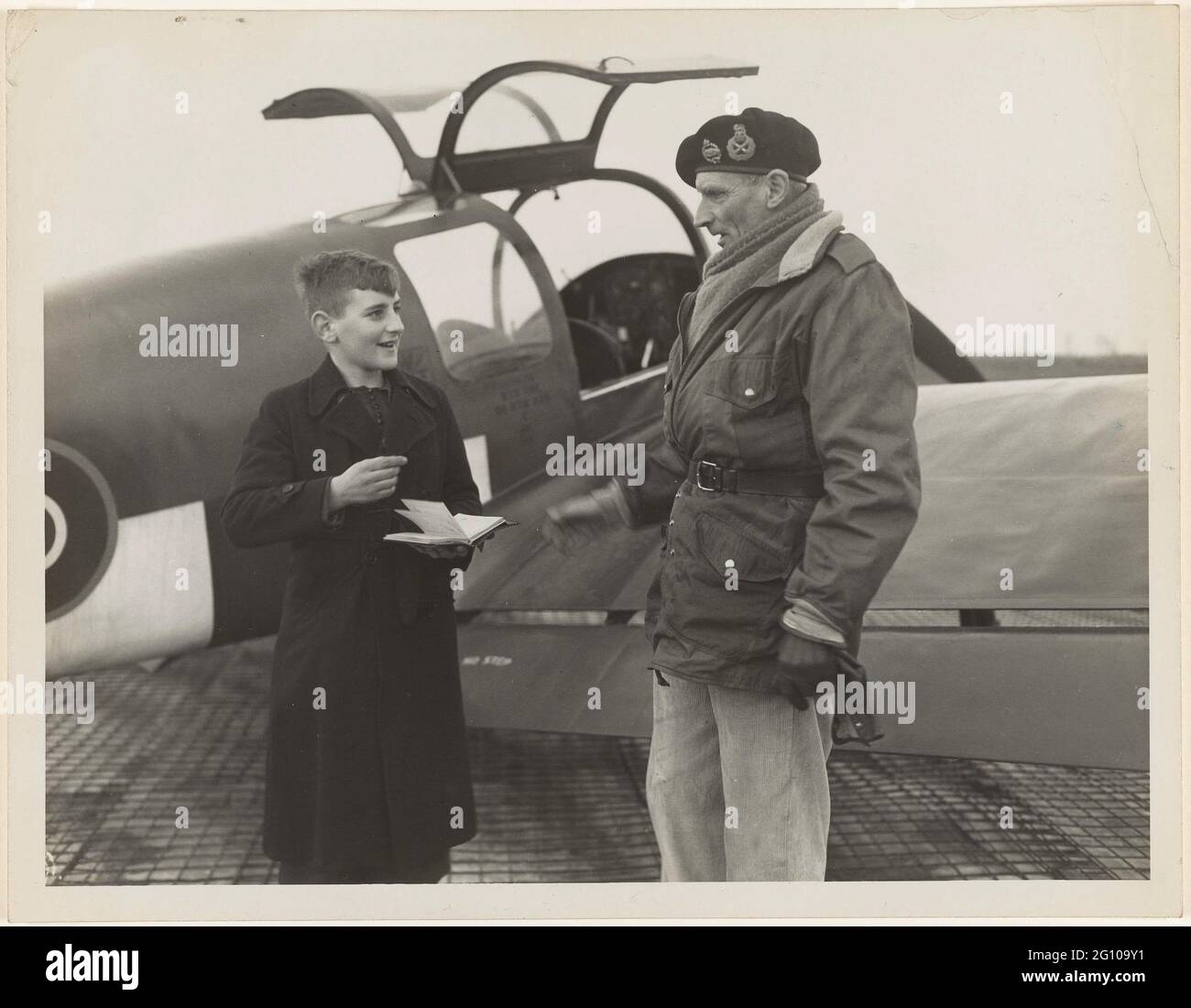 Field marshal Montgomery. Field Marshal Montgomery gives a signature to ...