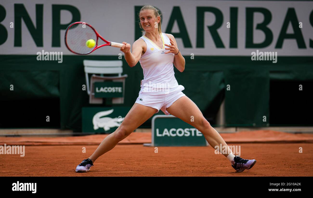 Paris, France, June 3, 2021, Fiona Ferro of France during the Roland ...