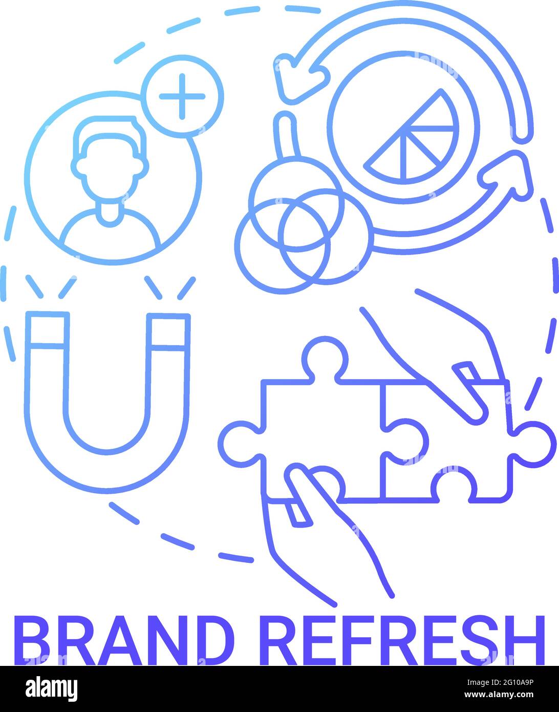 Brand refresh concept icon Stock Vector Image & Art - Alamy