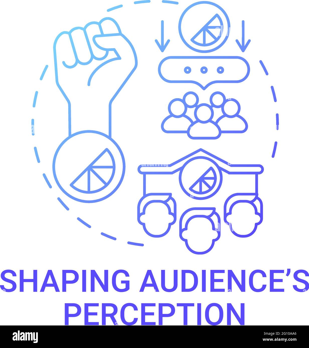 Shaping audience perception concept icon Stock Vector Image & Art - Alamy