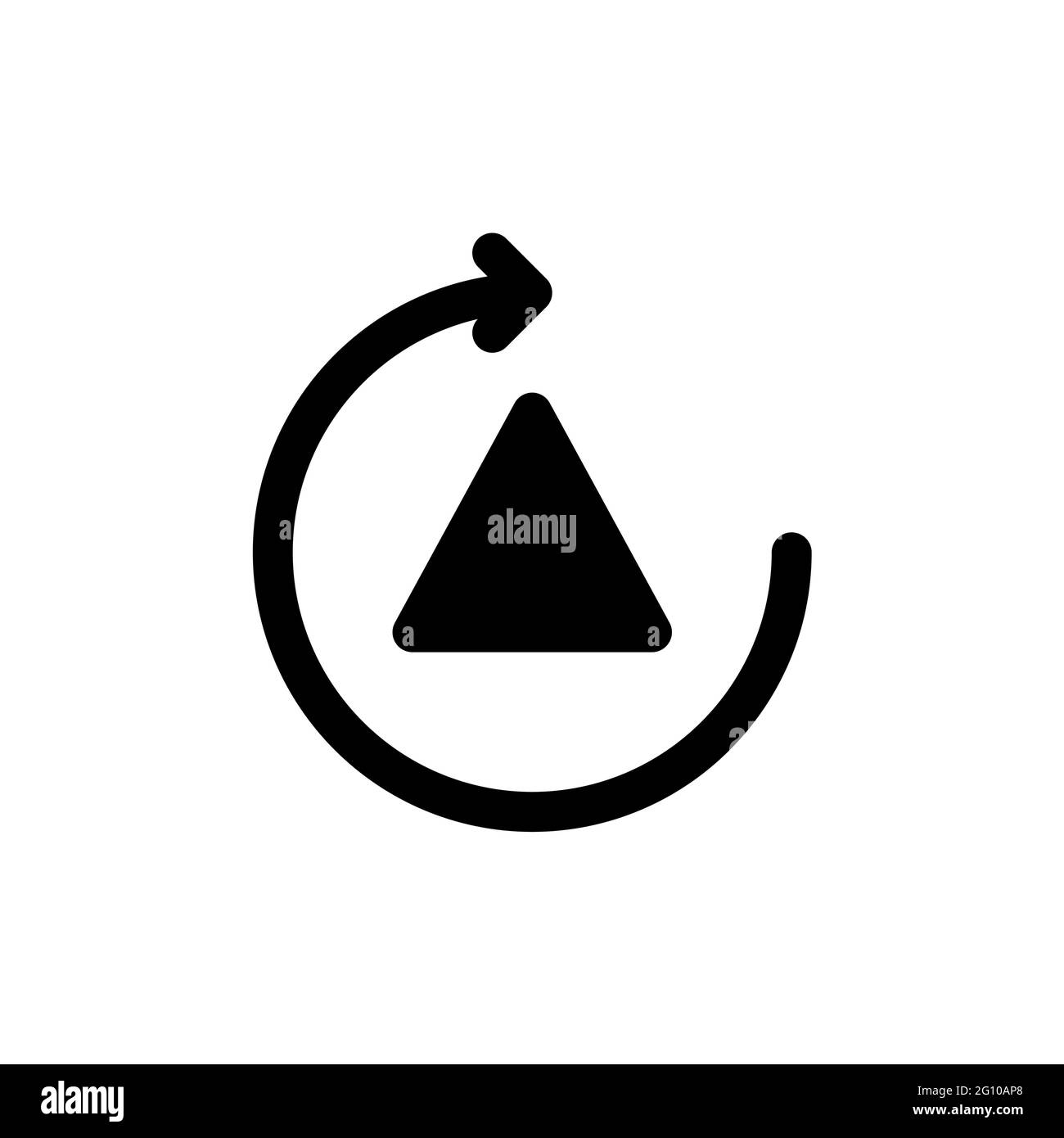 Object rotate icon with glyph style Stock Vector Image & Art - Alamy