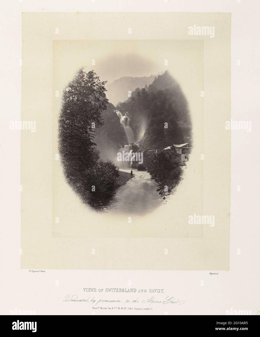 Waterfall and river in Switzerland; Views of Switzerland and Savoy ...