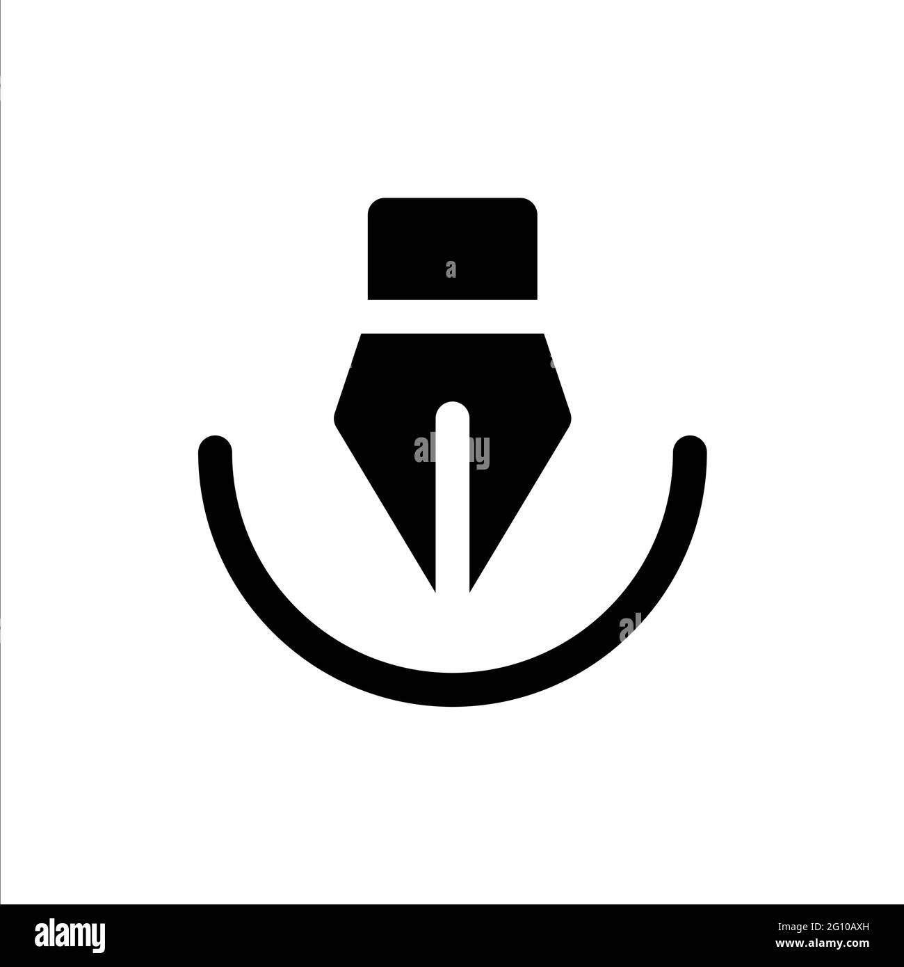 Vector pen symbol icon glyph style Stock Vector Image & Art - Alamy