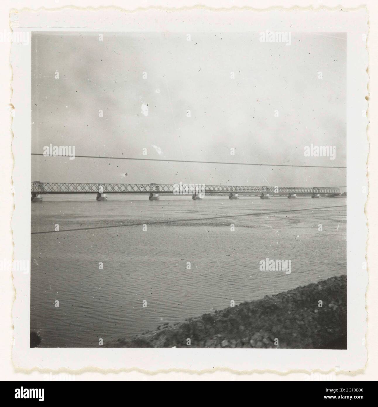 Moerdijk bridge. Moerdijk bridge photographed from a distance Stock ...