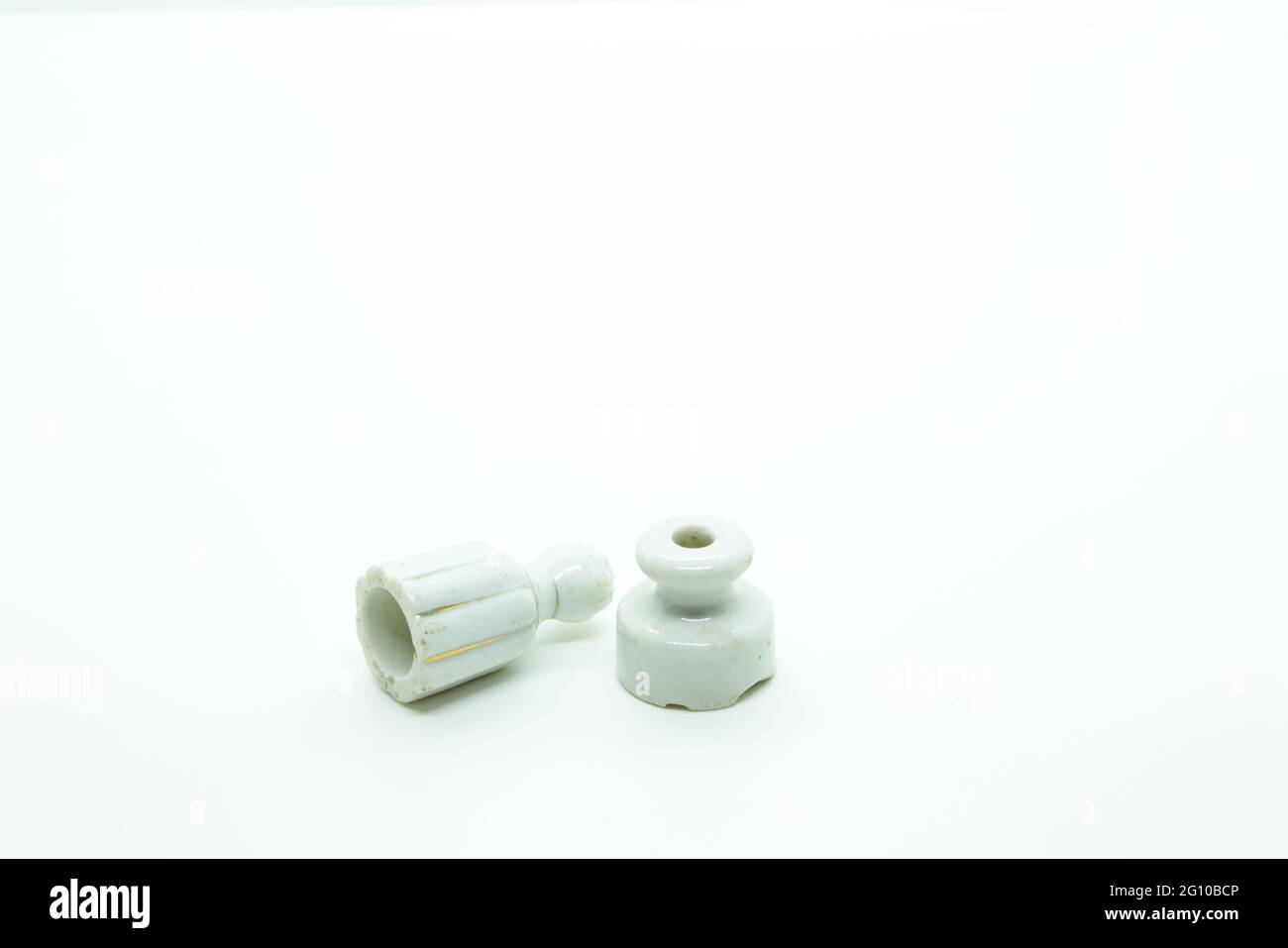 Ceramic insulators on electricity hi-res stock photography and images ...