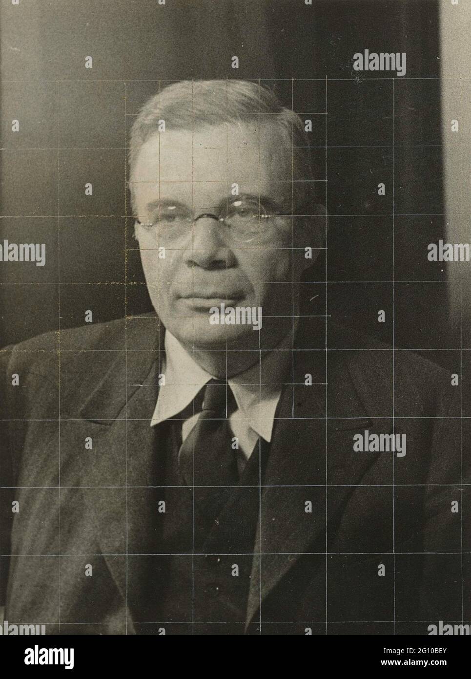 Portrait of Hubertus Johannes van Mook, Minister of Colonies. Portrait ...