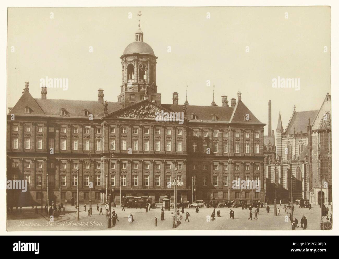 Royal Palace on Dam Square in Amsterdam; Amsterdam, dam with a royal ...