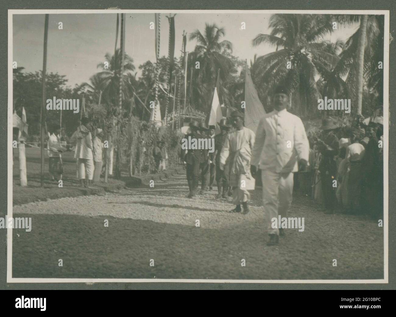 Procession at the Jubilee of the Sultan of Langkat, Sumatra Stock Photo ...