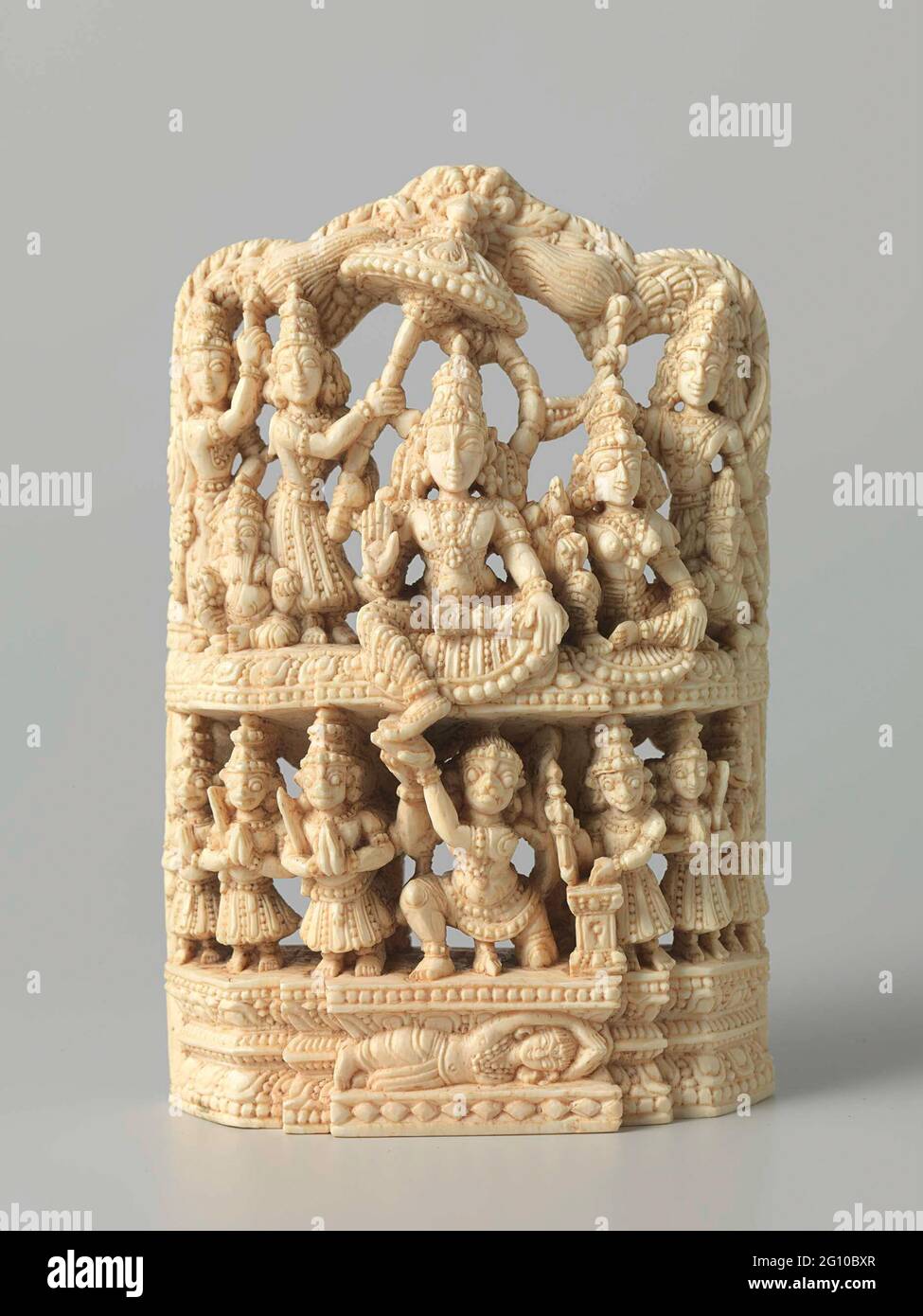 Relief with a representation of the throne king Rama. Relief with a ...