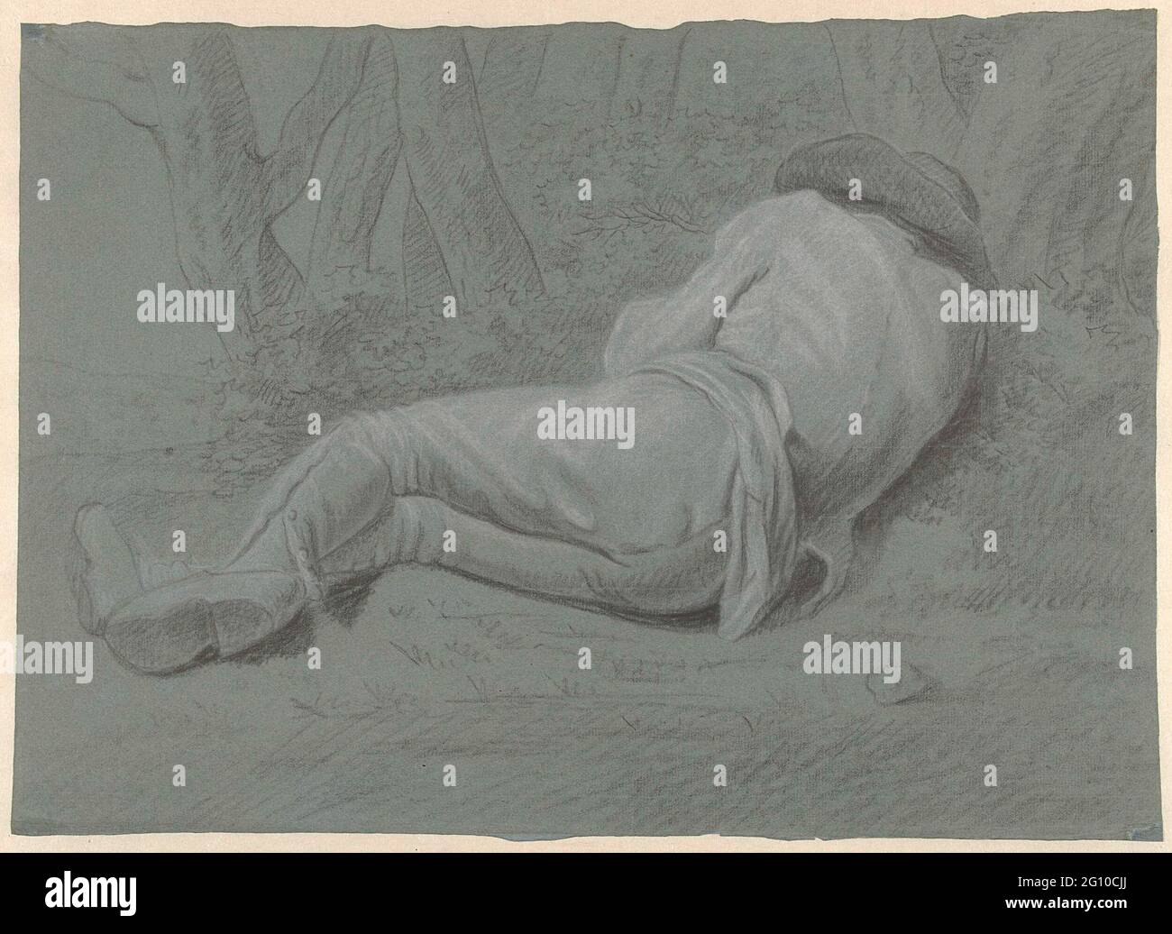 Man lying under trees hi-res stock photography and images - Alamy