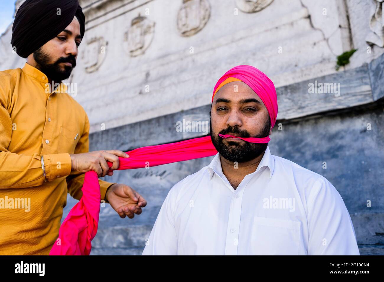 Sikhi in turban hi-res stock photography and images - Alamy