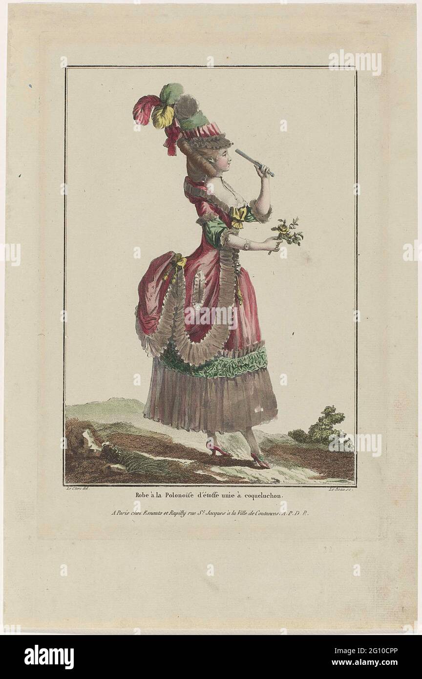 Gallery of French Modes and Costumes, 1778, G 38: Polonois dress ...