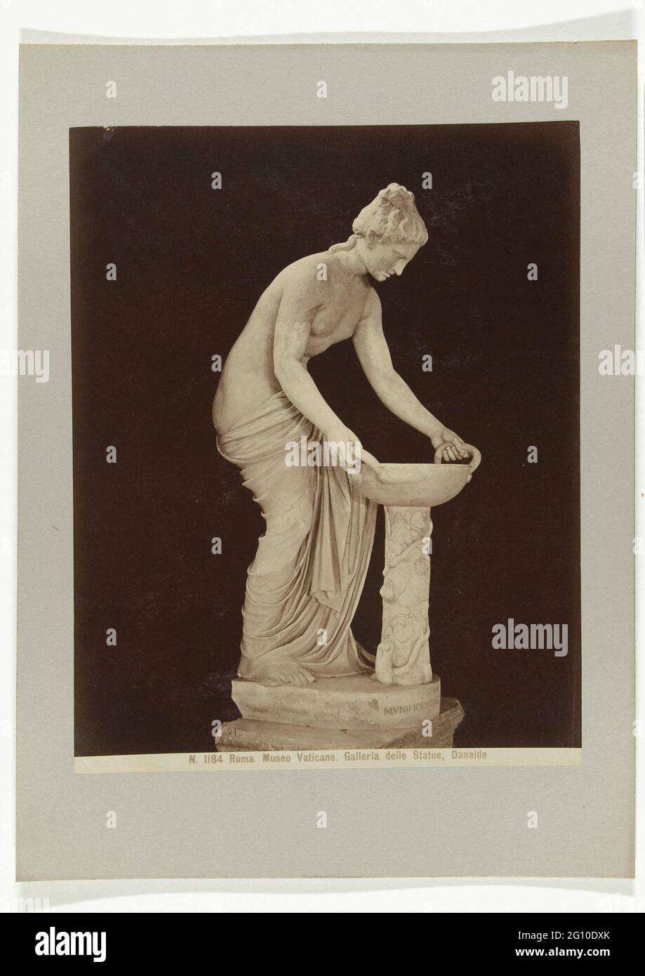 Sculpture of Danaïde; N. 1184 Roma. Museo Vaticano. Galleria Delle ...