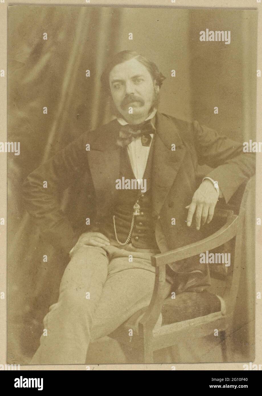 Portrait of Jacob Wertheim, son-in-law of the photographer Stock Photo ...