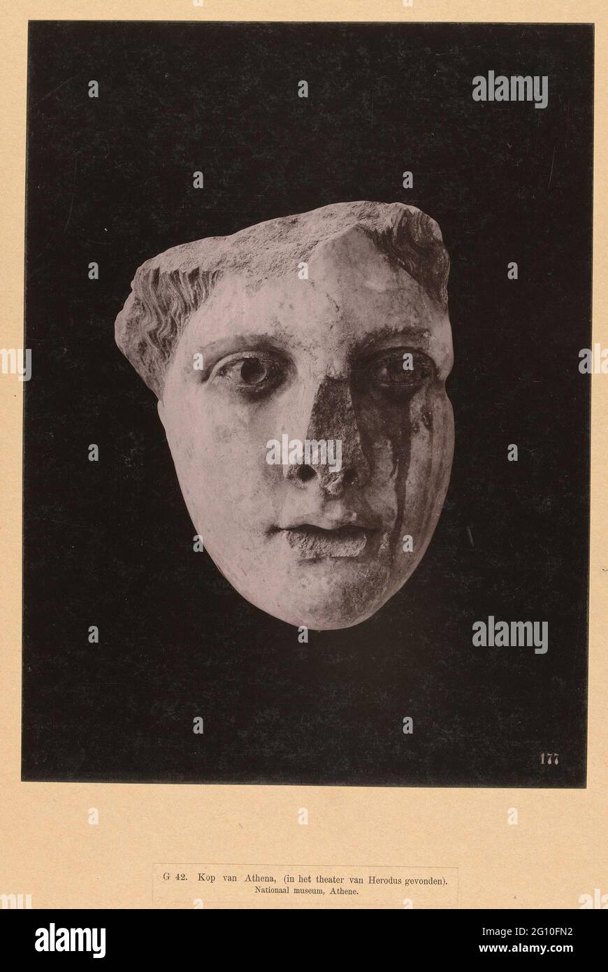 Cup of an image of Athena; G 42. Cup of Athena (found in the theater of ...