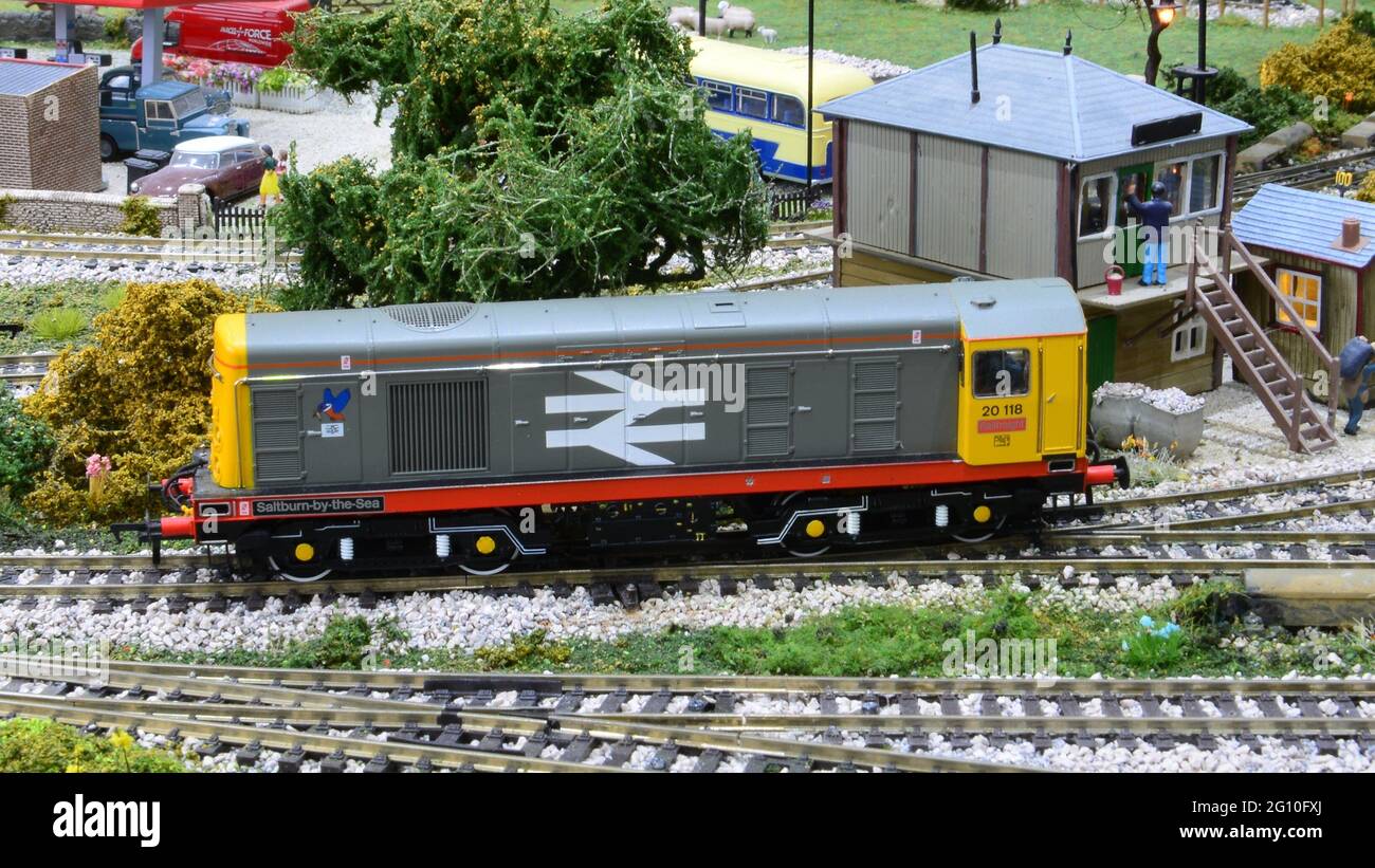 A class 20 Model diesel in Railfreight grey Stock Photo - Alamy