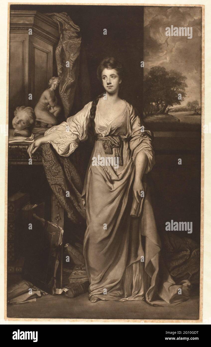 Portrait of lady stanhope Stock Photo - Alamy